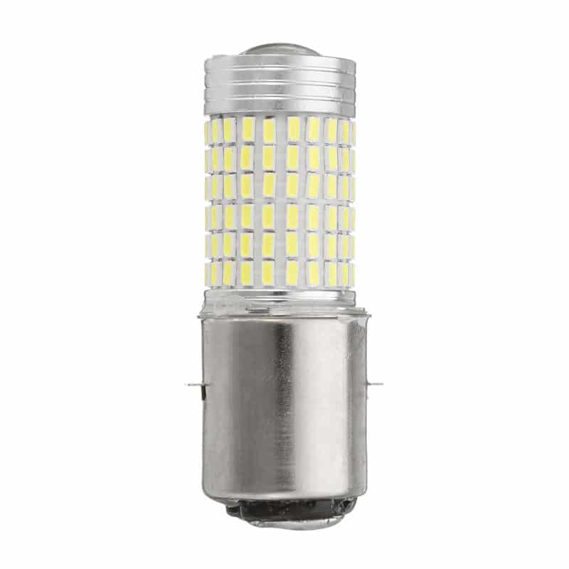 LED Lamp - 12V - H6 / BA20D fitting - 144 ledjes | Roger Trading Custom ...